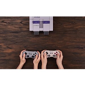 8BitDo SNES SFC Wireless Bluetooth Retro Receiver Adapter Compatible with DualShock 3, DualShock 4, Wiimote, Wii U Pro, Switch Joy-Cons, Switch Pro Bluetooth Controllers