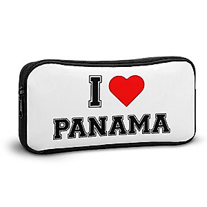 I Love Panama Pencil Case Pencil Pouch Coin Pouch Cosmetic Bag Office Stationery Organizer