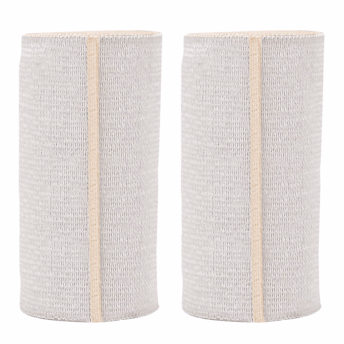 Premium Elastic Bandage Wrap (4" Wide, 2 Pack) - Made of USA Grown Cotton - Hook & Loop Fastener at One End - GT Latex Free Hypoallergenic Compression Roll for Sprains & Injuries