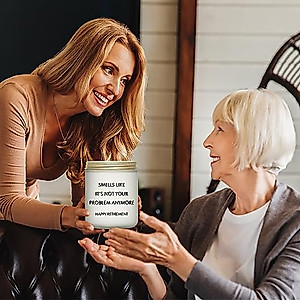 Retirement Gifts for Women, Retirement Gifts for Men, Happy Retirement Decorations, Funny Retirement Gifts for Coworker, Boss, Teacher, Nurse, Bestie, Dad, Mom Retired 2024, Scented Candles