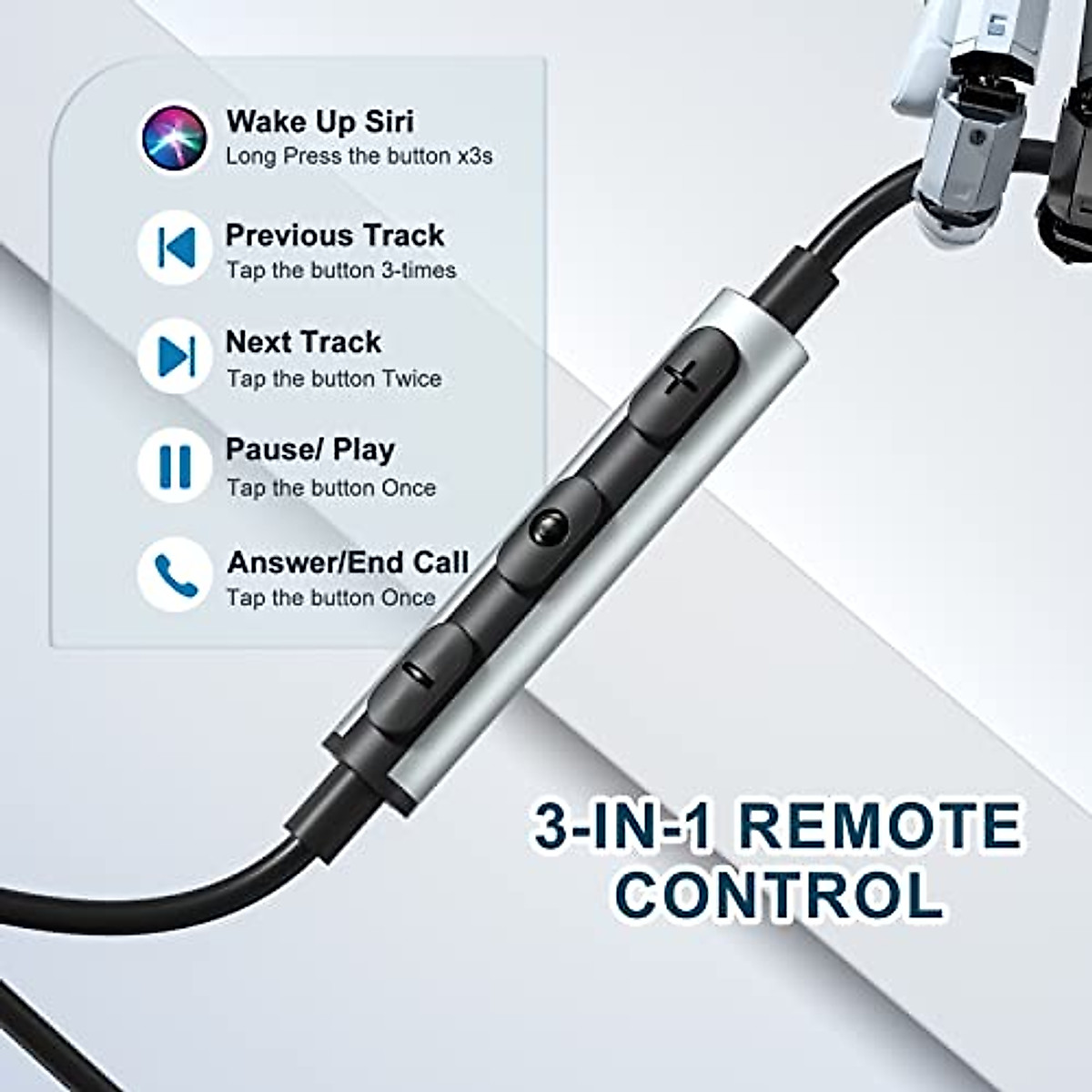 Gsangoo for iPhone Headphones Wired, MFi Certified Lightning Headphones for iPhone 14 13 12 11 Pro Max Earbuds Wired with Microphone Wired Control Magnetic in-Ear Earphones for iPhone SE XR XS 8 Plus