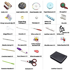 Multifunctional Needle and Thread Bag Portable Home Travel Needle and Thread Box Sewing Tool Set Spot Sewing Needle and Thread Set Newly Upgraded 249 Piece Professional Hand Sewing Supplies Set