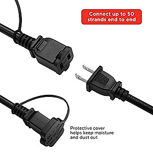 Honeywell 24FT Linkable Water Resistant LED Indoor Outdoor Color Changing String Light with Remote Control, Commercial Grade Patio Lights with 8 Plastic E26 Bulbs Create Cafe Ambience in Your Backyard