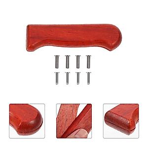 Hemoton Kitchen Knife Handle Wooden Cutter Hand Grip Knife Repair Handle Chef Knives Replacement for DIY Knife Making Accessory