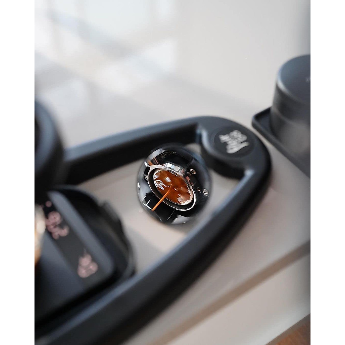 Normcore Espresso Shot Mirror for Bottomless Portafilter – Adjustable and Magnetic Accessory for the Tray – Reflective Mirror to Monitor Shots – Coffee Machine Accessories – Barista Tools