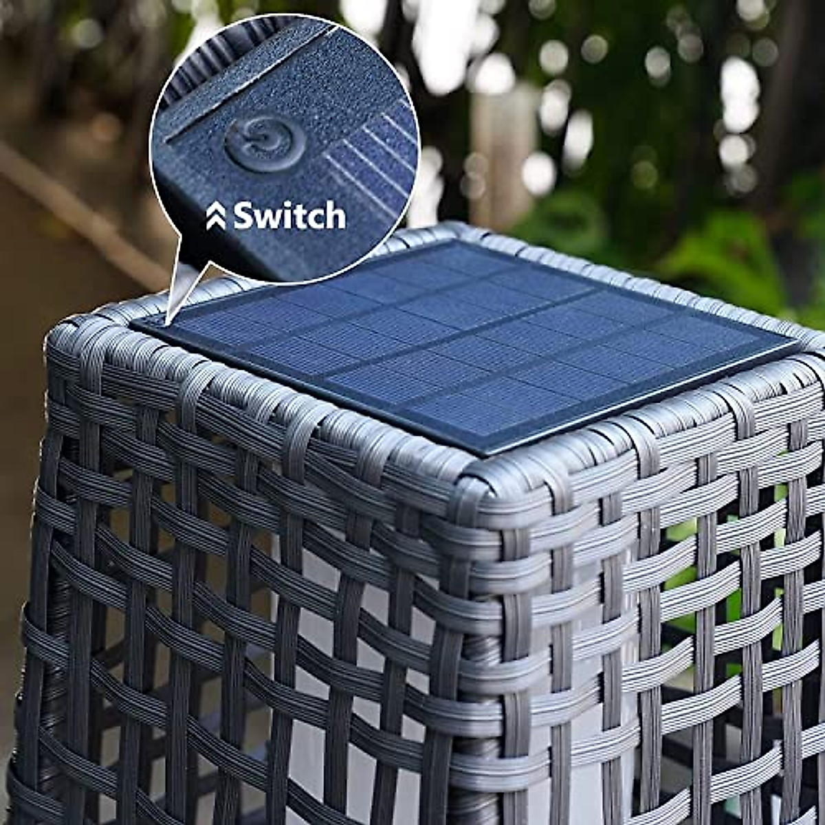 Grand patio Solar Lights Replacement Top, Outdoor Solar Floor Lamp Replacement Part Waterproof, 40 Lumen Warm White Super Bright SMD chip X15 Suit for Medium and Large Floor Lamps