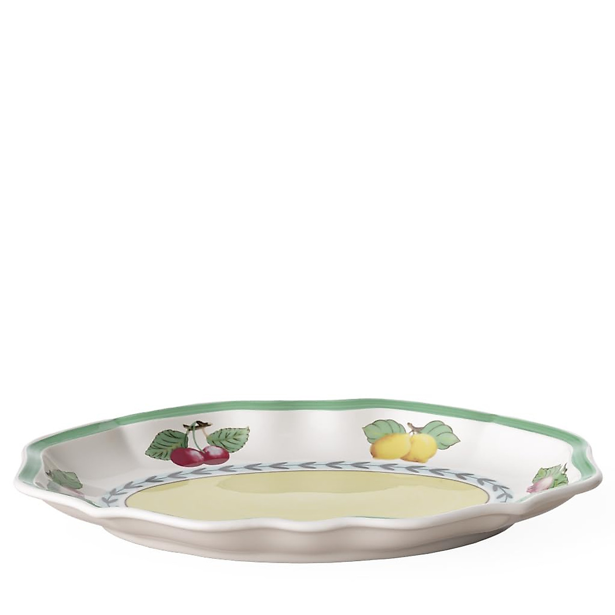 Villeroy & Boch French Garden Fleurence Pickle Dish/Gravy Stand, 9.5 in, White/Multicolored