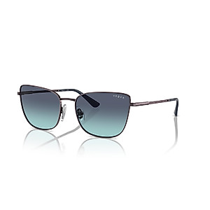 Vogue Eyewear VO4308S Sunglasses, Light Violet/Azure Gradient Dark Blue, 56 mm