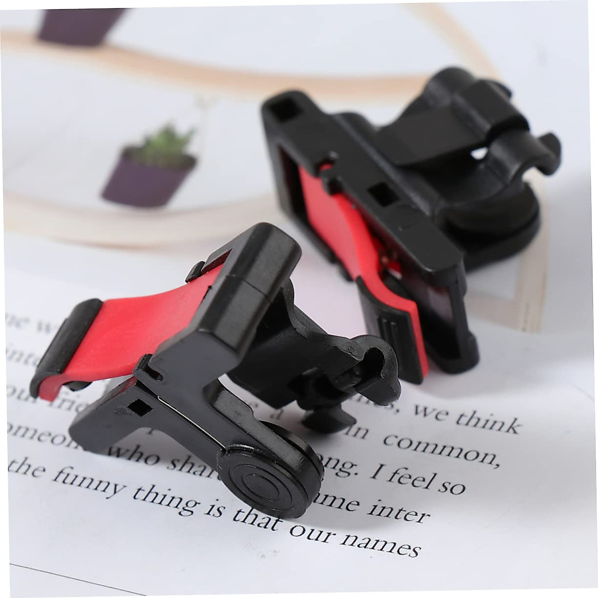 UKCOCO 3pcs Gatillos Para Celular Left and Right Game of Phones Game Sensitive Joysticks Chicken-eating Artifact for Phone Triggers Quick Shooting Button Aim Handle Cell Phone Red