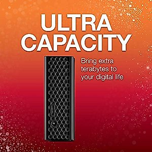Seagate Backup Plus Desktop HUB External Desktop Hard Drive Storage USB 3.0 (Renewed), Capacity:6.000GB (6TB)