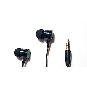 Merkury Metallic in-Ear Earbuds with Microphone and Remote Wired Crystal Clear Sound 3.5MM Noise Isolating Earbuds