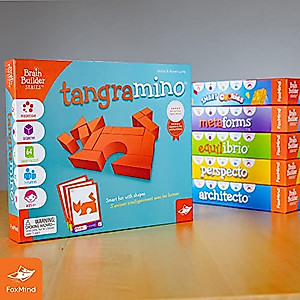 Foxmind, Tangramino 3D Puzzle-Solving, Logic Game, Brain Builder Series