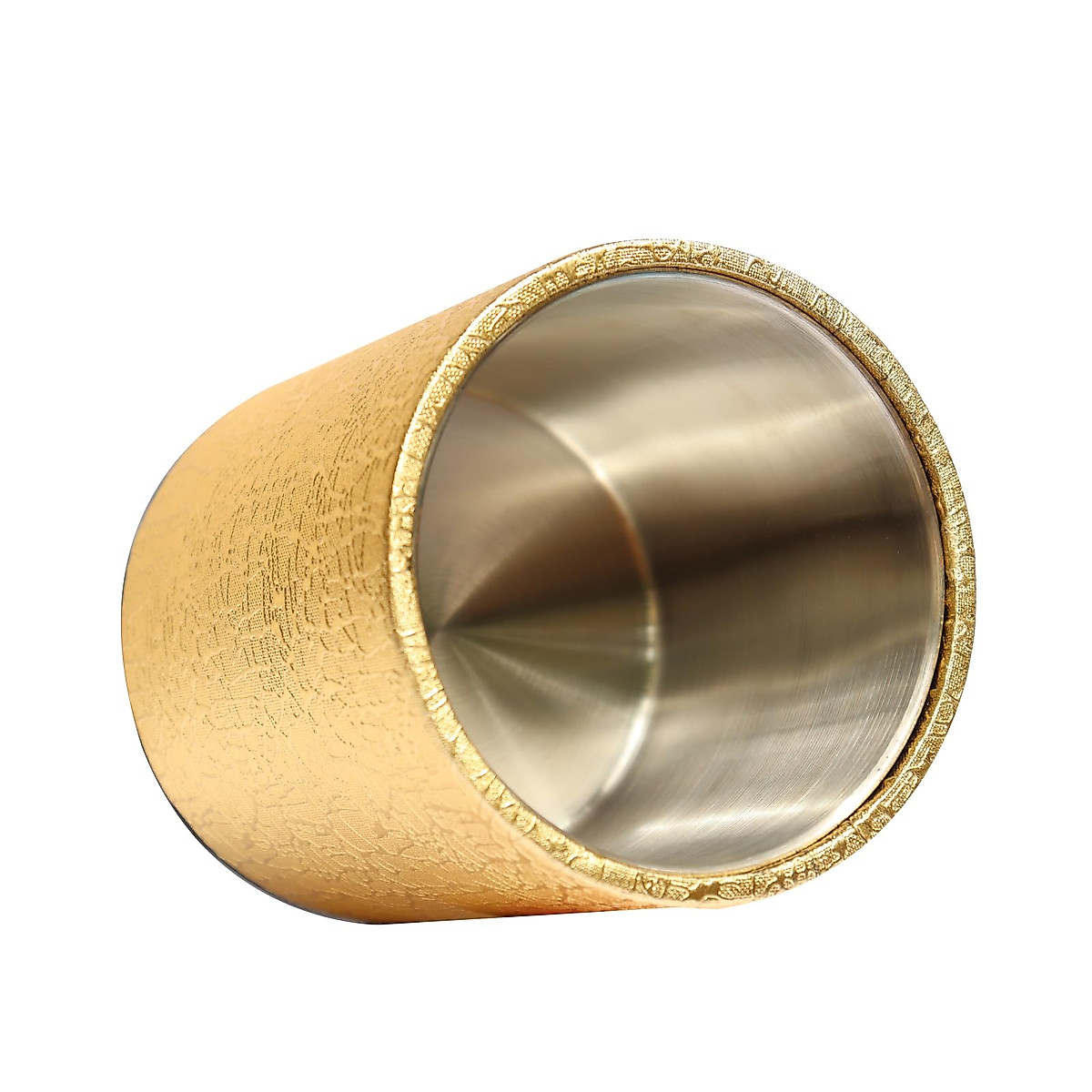 YOMQLJXB Ice Buckets for Parties/Champagne Bucket,Stainless Steel Double Walled Ice Bucket with Tongs & Seal Lid(1.3L) for Bar,Wine,Kitchen,Home, Coolers,Drinks (Gold)