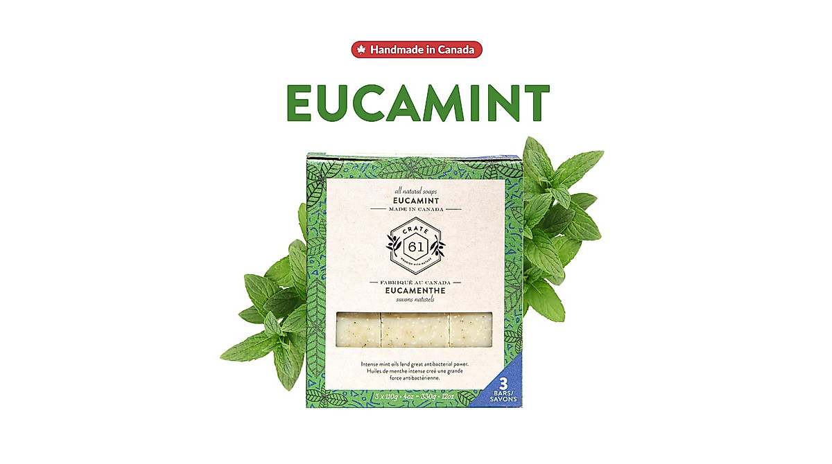 Crate 61 Eucamint Soap: Natural, Plant-Based, Handmade in Canada