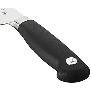 Mercer Culinary M21076 Genesis 6-Inch Short Bolster Chef's Knife, Black