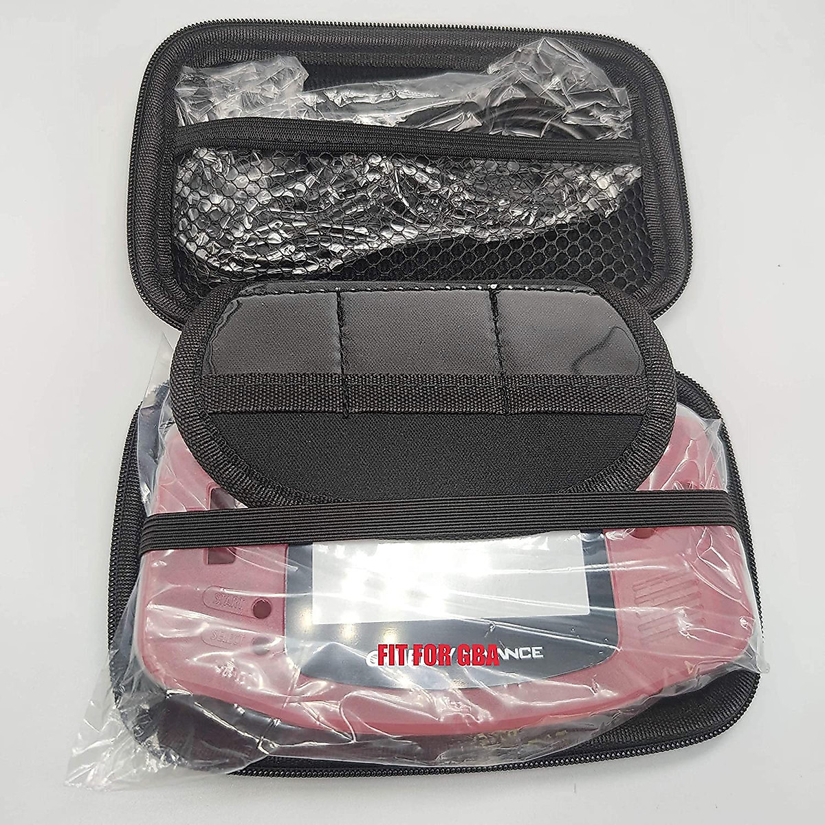 Protective Travel Carrying Hard Pouch Case Bag Cover for Game Boy Advance Color Pocket GBA GBC GBP Console for Nintendo DS Lite NDSL NDSi EVA Storage Replacement (Black)