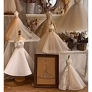 Tailors Dummy Mannequins 1:2 Scale Small Dressmakers Dummy Famale, Tailor Manikins Doll Dress Form Display, Dollhouse Accessories Decoration Dressform Mannequin