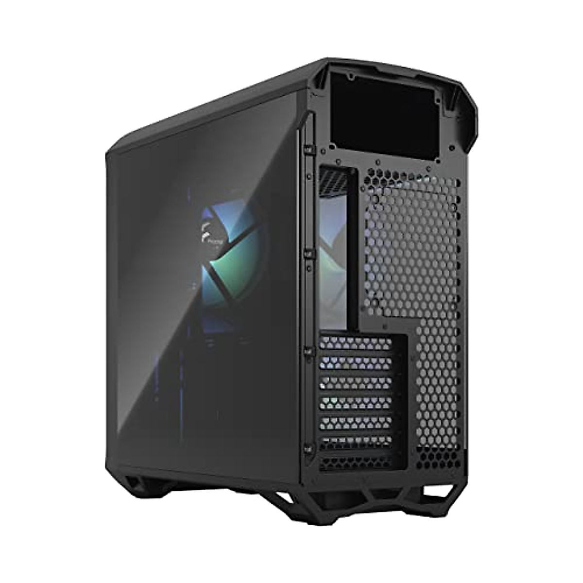 Fractal Design Torrent Compact RGB Black - Light Tint Tempered Glass Side Panels - Open Grille for Maximum air Intake - Two 180mm RGB PWM Fans Included - Type C - ATX Airflow Mid Tower PC Gaming Case