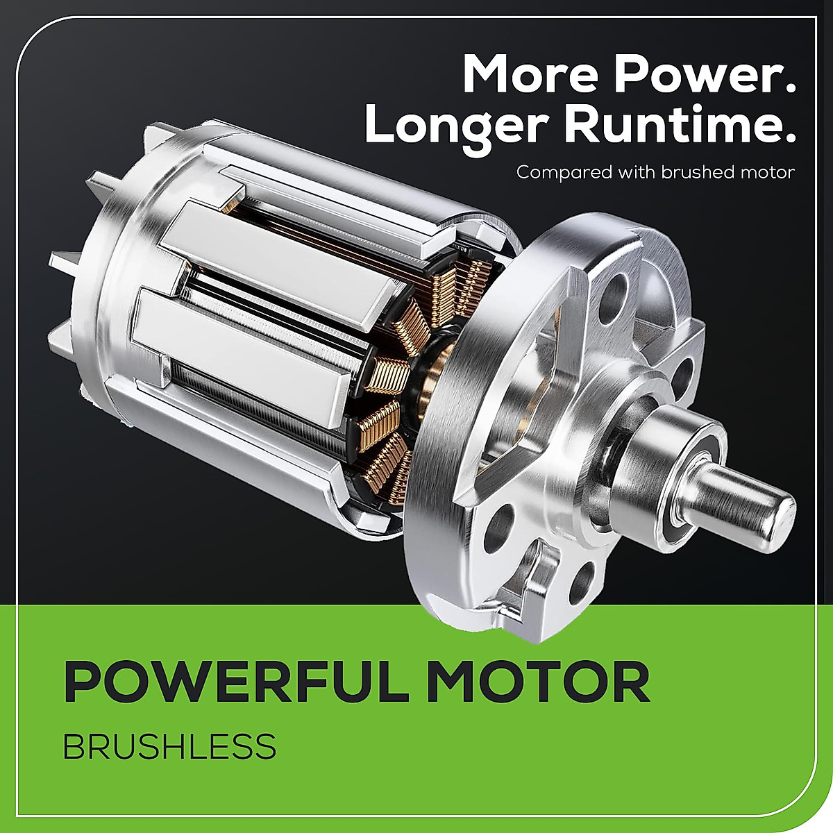 Greenworks 24V Brushless 1/4" Cordless Impact Driver, (2) 2.0Ah Batteries, Compact Charger, and Bag Included