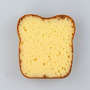 WEEILYAM, 2-Count Fun Toast Dish Washing Compressed Cellulose Sponge for Kitchen Cleaning Supplies