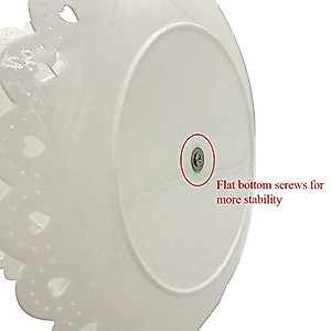 2 Set of 3-Tier Cupcake Stand Fruit Plate Cakes Desserts Fruits Snack Candy Buffet Display Tower (White)