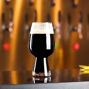 HIJIAD,Beer Tasting Glass Set - Includes 4 glass cups for IPA, beer, wheat beer, and dark beer, suitable for home and bar use.