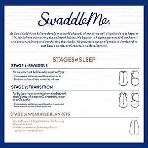 SwaddleMe Night Sack Sleeper – 6-12 Months, 1-Pack (Alphabet) Loose-fit Infant Sleep Sack Wearable Blanket Leaves Baby’s Arms Out for Safe, Cozy Sleep