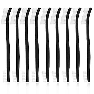 9Pcs Small Cleaning Brushes Set,Double-Ended Nylon Detailing Crevice Brushes 7Inch All Purpose Stiff Bristles Brushes for Kitchen, Sink, Bathroom, Gaps, Corner, Small Space