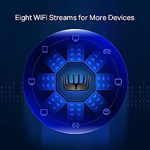 TP-Link AX6600 WiFi 6 Router (Archer AX90) - High-Speed Tri-Band Gigabit Gaming Router for Large Homes