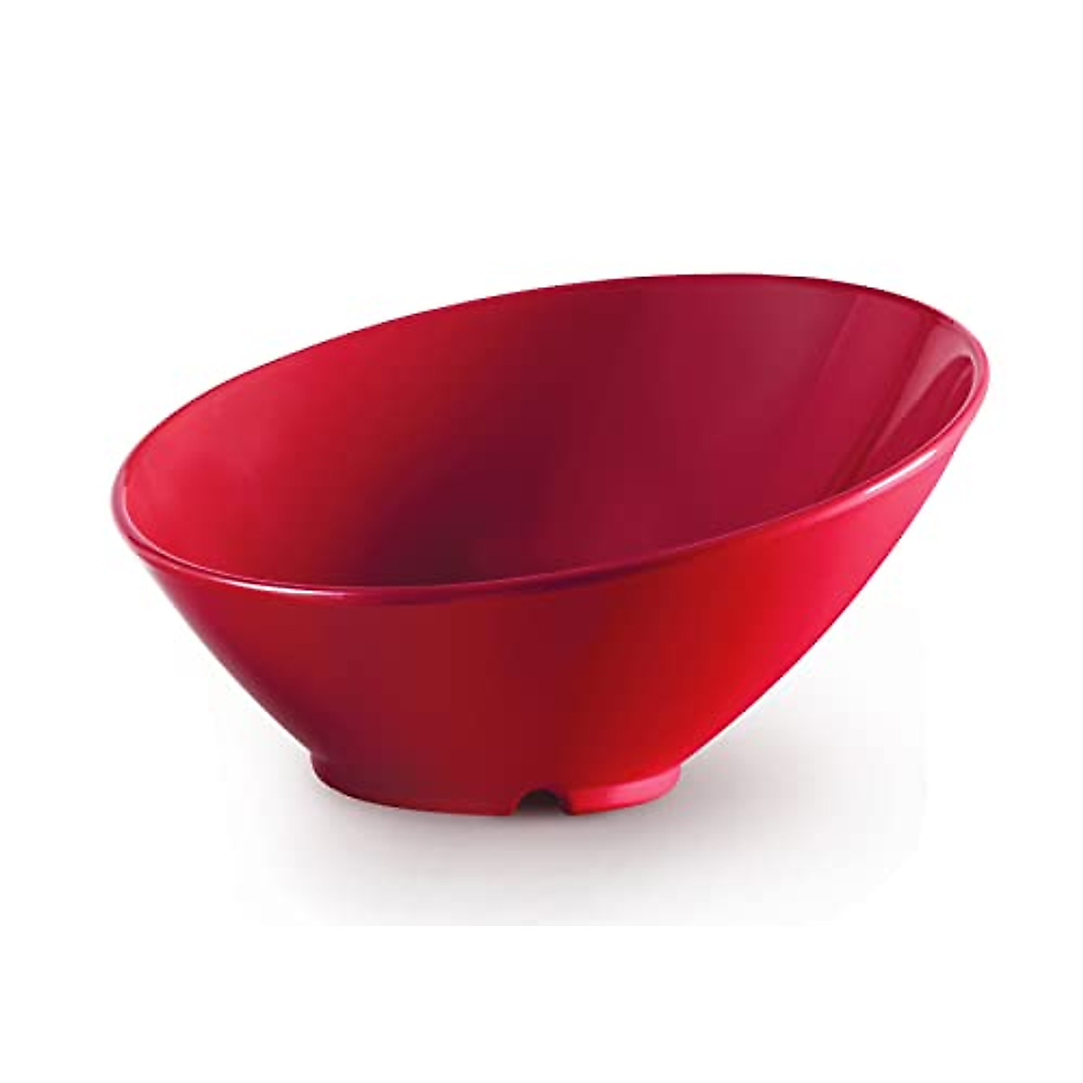 G.E.T. B-788-RSP Angled Cascading Serving Bowl for Salads, Rice and Dessert, 16 Ounce / 8", Red