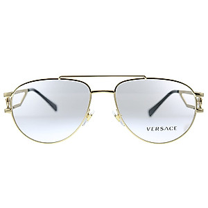 Versace VE 1269 1002 Gold Metal Aviator Eyeglasses 57mm