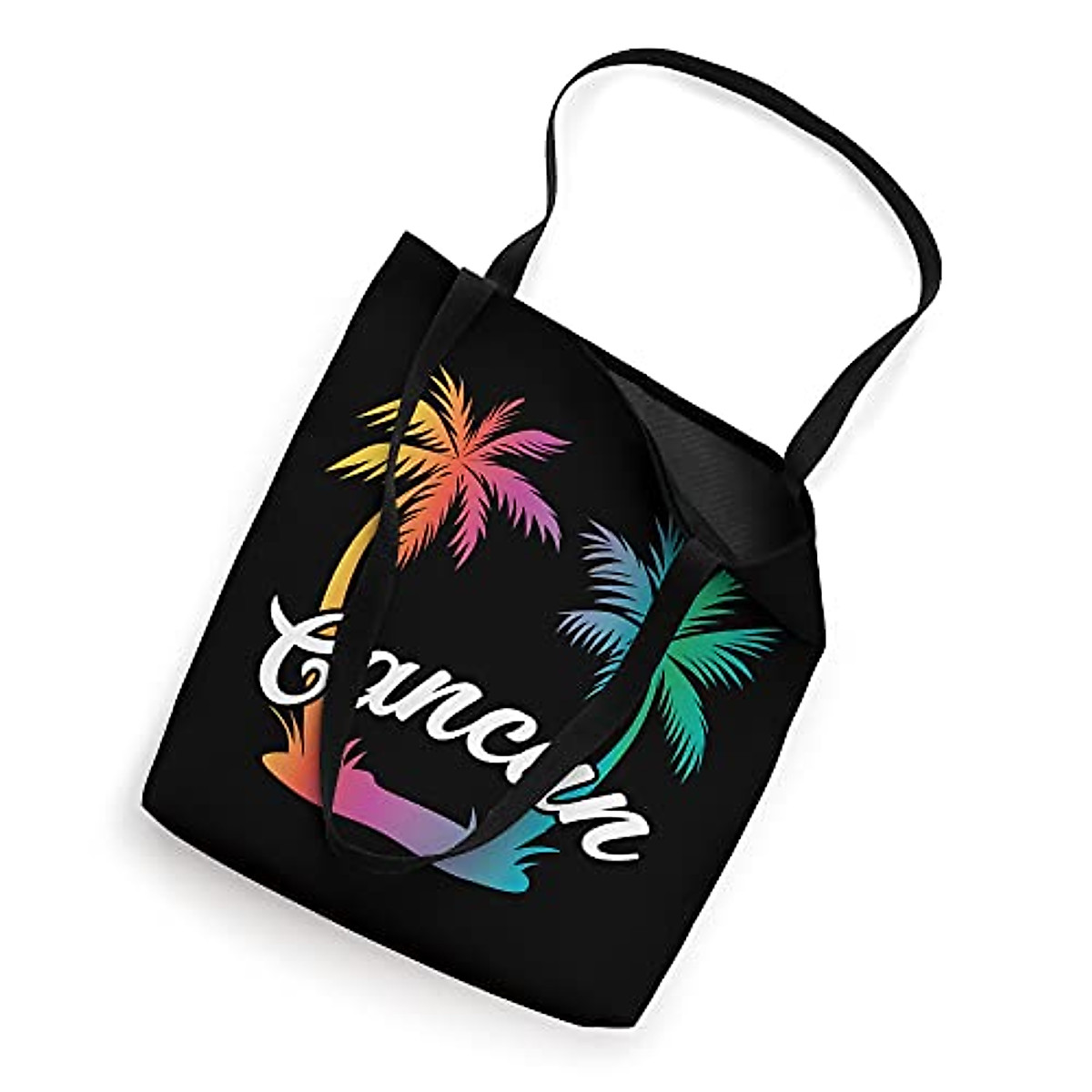 Cancun Bright Sunny Beach Summer Vacation With Palm Trees Tote Bag