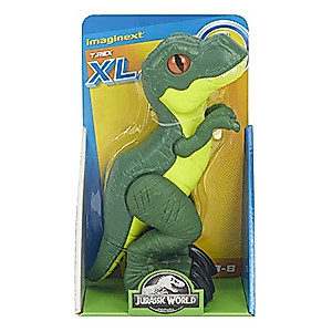 Fisher-Price Imaginext Jurassic World Dinosaur Toy T. rex XL Poseable Figure for Preschool Pretend Play Ages 3+ Years