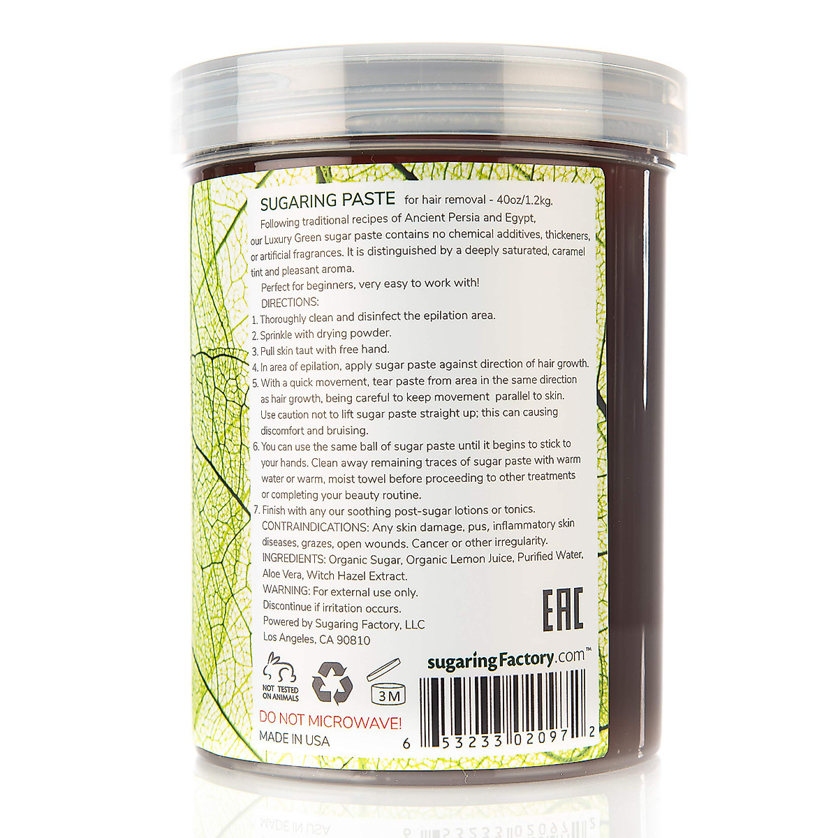 Sugaring Paste Luxury Green - Medium - for all body parts universal