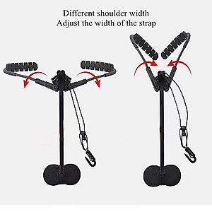 Generic Saxophone Shoulder Harness Aluminum Metal Sax Holder Comfortable Sax Neck Strap Hook for Saxophone for Horn Tenor Baritone Alto Sax Soprano Clarinet