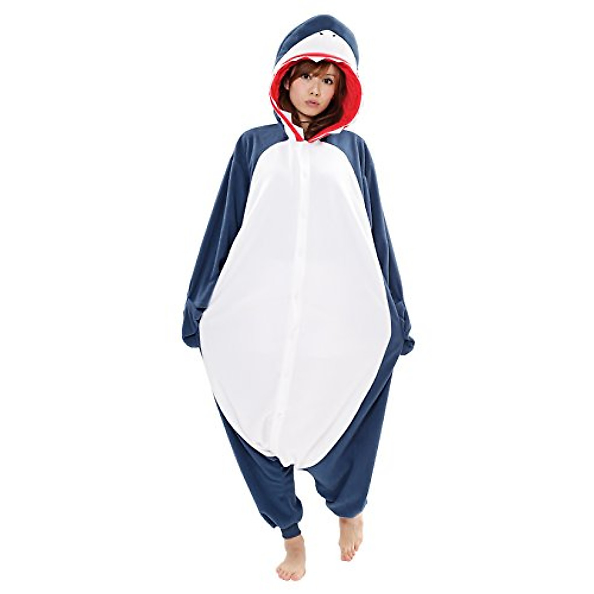 SAZAC Shark Kigurumi - Onesie Jumpsuit Halloween Costume