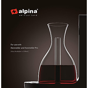 Alpina iFavine iSommelier Smart Electric Super Speed Wine Aerating Decanter Reduces Decanting Time to Seconds Black