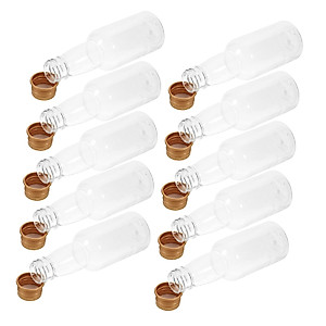 25pcs Transparent Juice Bottle Mini Syrup Bottles Juice Containers for Fridge Clear Wine Shot Bottles Small Bottles for Liquids Bottles for Juice Small Drink Bottles Clear Bottle