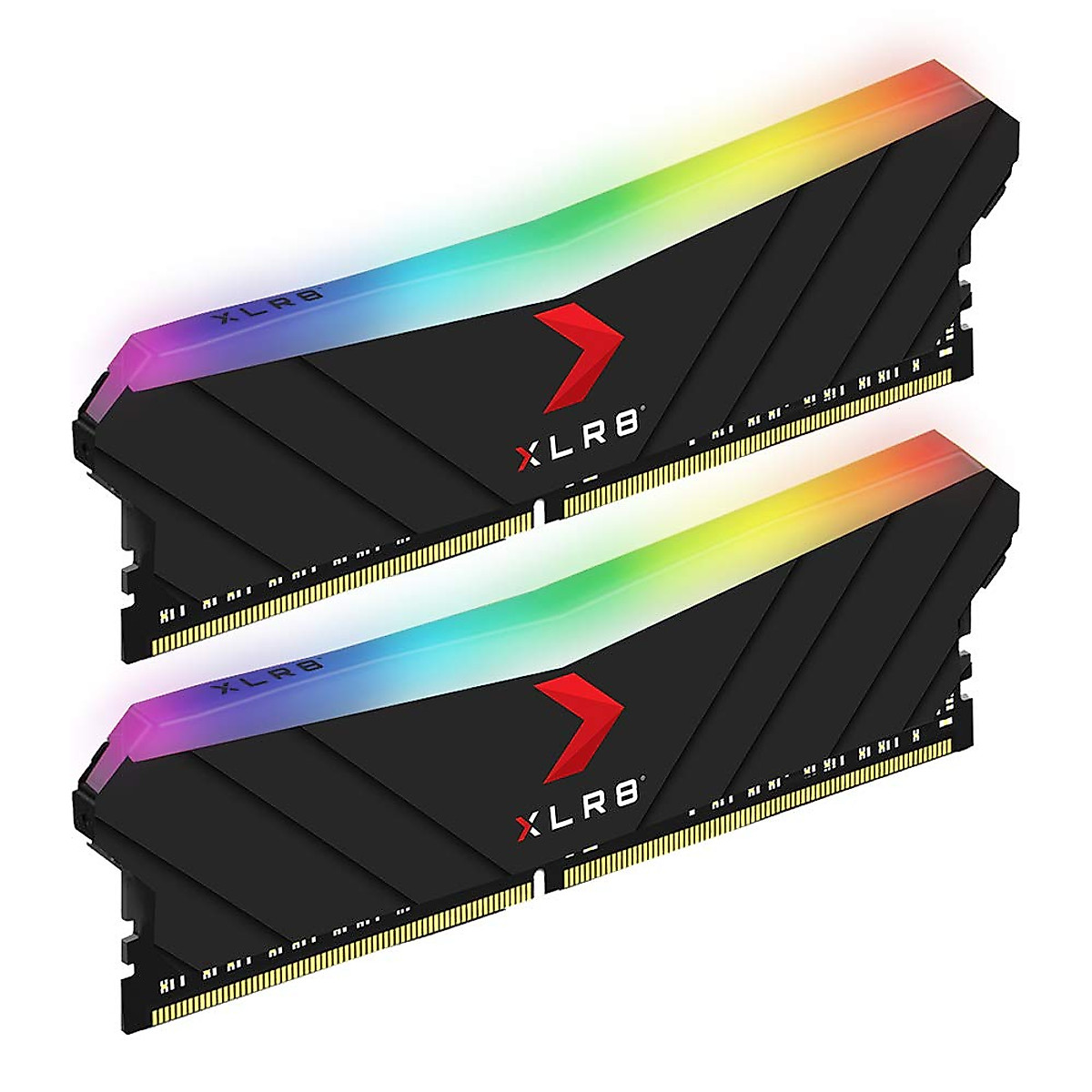 PNY XLR8 Gaming 16GB (2x8GB) DDR4 DRAM 3200MHz (PC4-25600) CL16 1.35V RGB Dual Channel Desktop (DIMM) Memory – MD16GK2D4320016XRGB