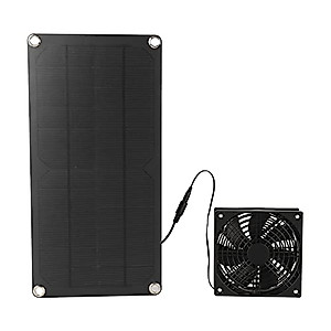 Solar Panel Fan Kit Greenhouse Household Supply Pet Chicken 20W 20W Without Function for Pet Fanner Greenhouse Garden Solar Panels