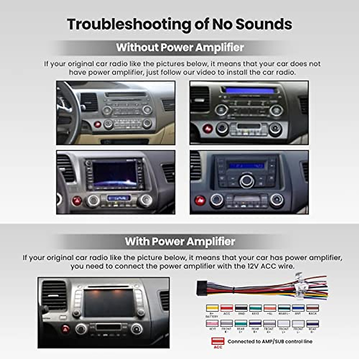 maXpeedingrods Car Stereo Radio for Honda Civic 2006-2011, 10.1'' HD Touch Screen in-Dash GPS Navigation, Wireless Apple Carplay & Android Auto, Mirror Link, Bluetooth, WiFi, USB Charging, 2G+32G