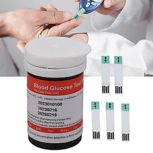 50 Count Accurate Glucose Test Strips for Diabetes Monitoring, PET Material