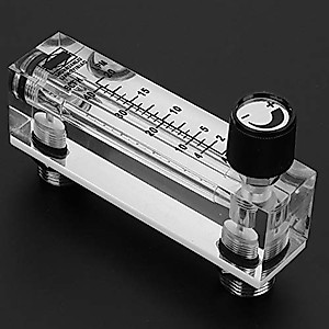 3pcs Flowmeter LZM 6T Panel Type 2-20LPM/4-40SCFH Panel Type Flowmeter Brass Female BSP1/4 inch for Gas Measuring