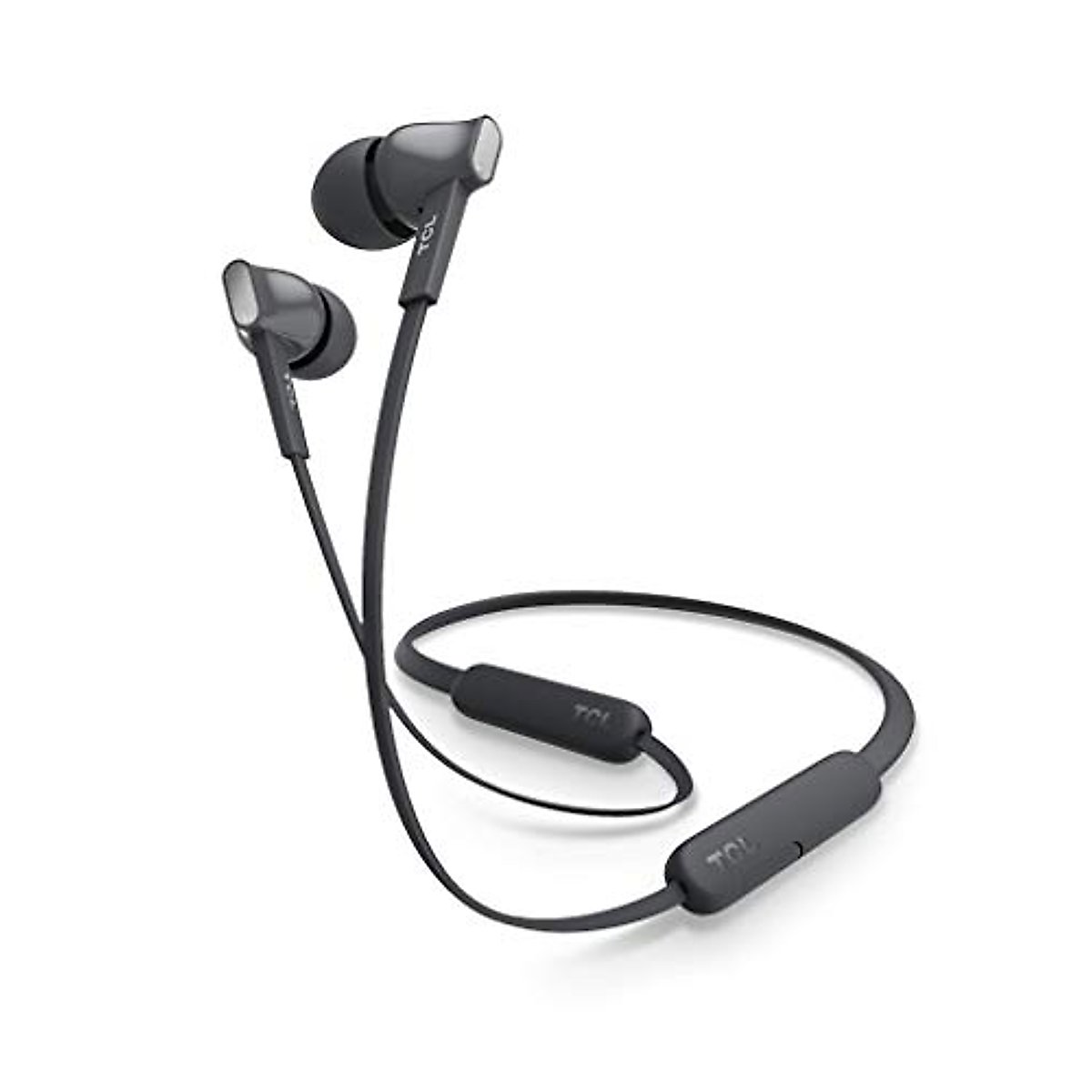 TCL MTRO100BT Wireless in-Ear Earbuds Noise Isolating Bluetooth Headphones with 18 Hour Battery Playtime and Built-in Mic - Shadow Black