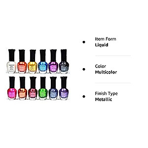 Kleancolor Nail Polish - Awesome Metallic Full Size Lacquer Lot of 12-pc Set Body Care / Beauty Care / Bodycare...