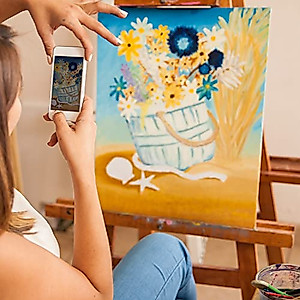 Academy Art Supply Canvases Panels 10 x 10 inch - 100% Cotton Artist Blank Canvas Board for Painting, Pre-gessoed, Primed, Acid-Free Canvas Panels, Perfect for Acrylic and Oil Painting, Pack of 12