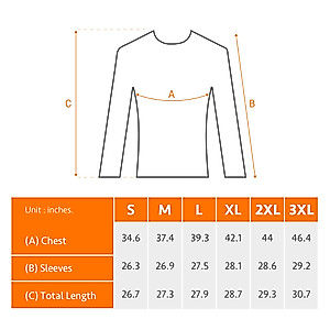 UpgradeWith HugU Heattech Workout Clothes Sportswear | Long Sleeve Workout Tops for Women | Gym Mens Thermal Shirt (M)