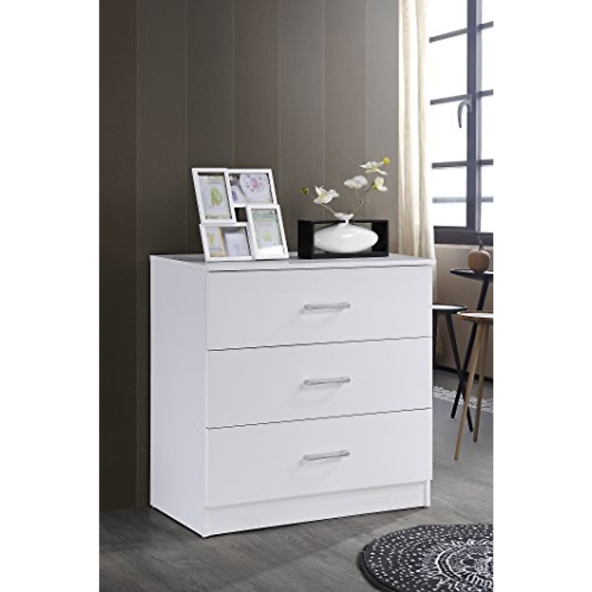 Hodedah 3 Chest of Drawers