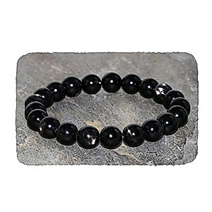 Hypersthene Bracelet Handmade Grade AAA 8mm Black Shiller Enstatite Beaded Gemstone Bracelet Memory Bracelet Jewelry Gift Bracelet Stacking