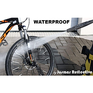 Jusmar Bike Spoke Reflector Pack of 36 - Bike Reflectors for Mountain and Road Bikes - Kids Bike Reflector - Waterproof Bicycle Spoke Reflectors. Fits to Spokes 14 and 15 Gauge (1.8-2.0mm)